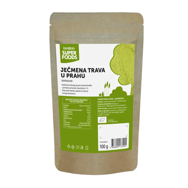 Ječmena trava u prahu | bio&bio