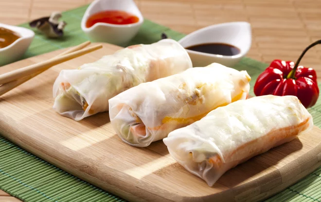 Jednostavne proljetne rolice u rižinom papiru | bio&bio